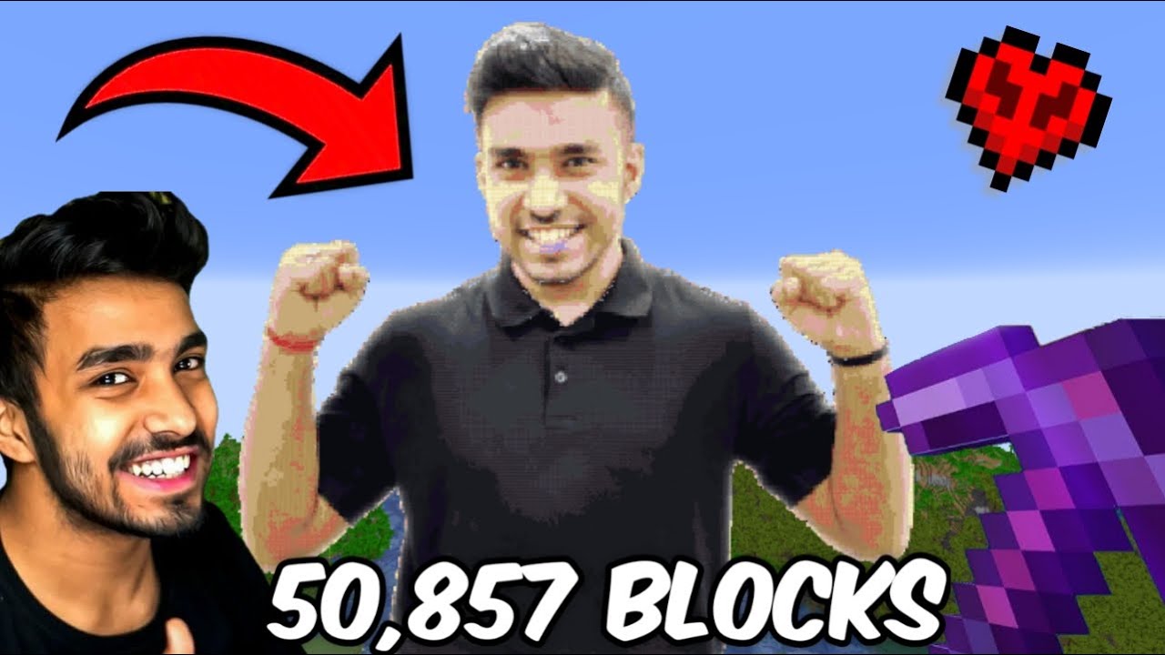 I Built the world's largest Techno gamerz in Minecraft Hardcore ...