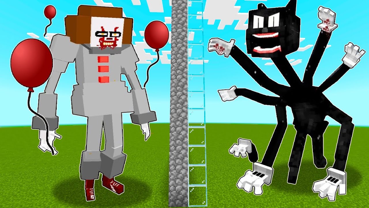 I Cheated in a SCARY PENNYWISE vs CARTOON CAT Mob Battle || Minecraft ...
