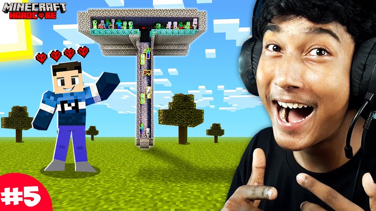 I MADE AN XP FARM IN HARDCORE | MINECRAFT HARDCORE - PART 5 - Minecraft videos