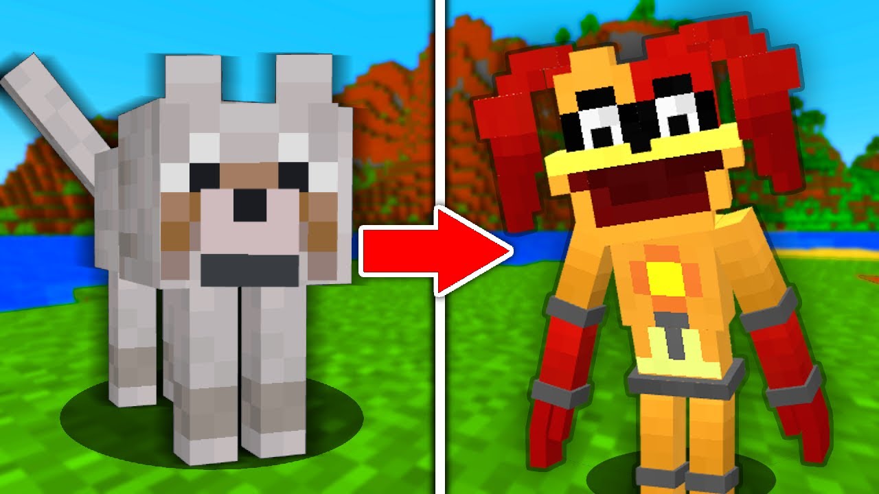 I remade every mob into Poppy Playtime 3 in Minecraft - Minecraft videos
