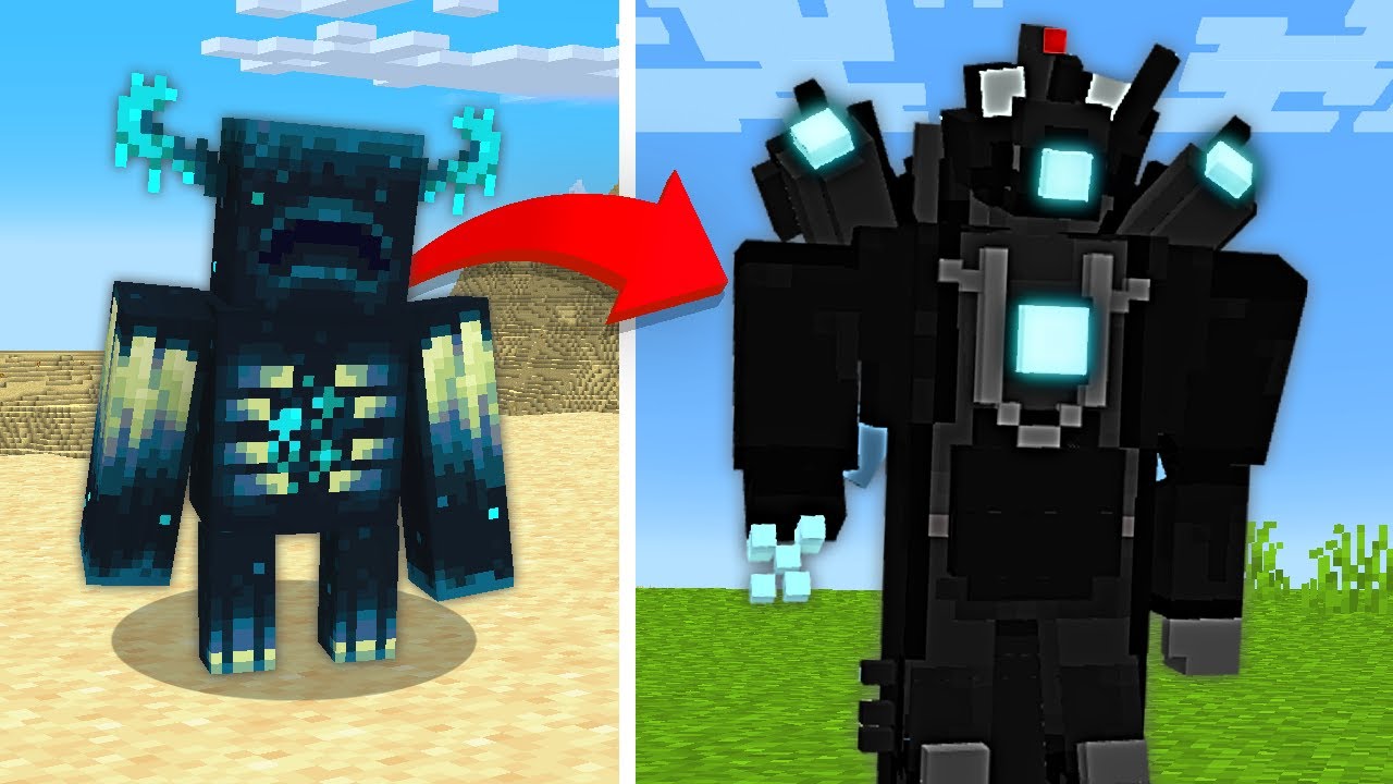 I remade every mob into Skibidi Toilet in Minecraft Part 8 - Minecraft ...