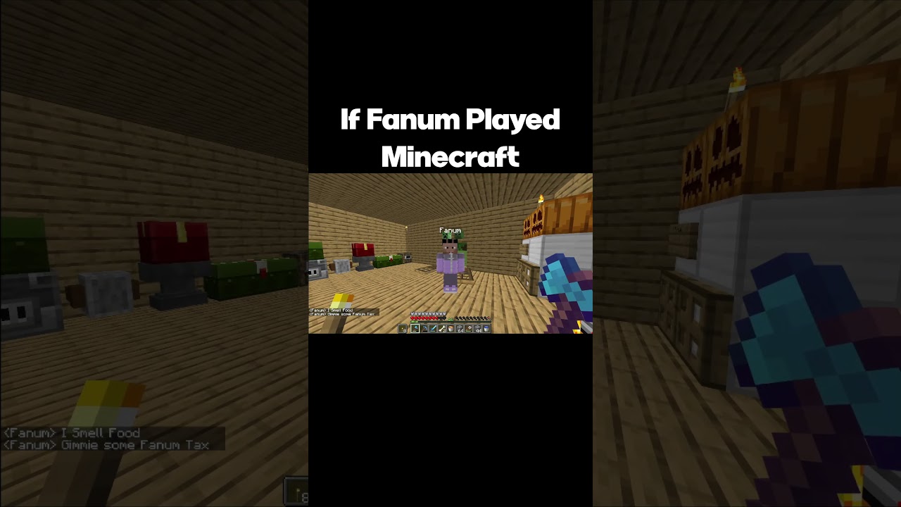 If Fanum Played Minecraft #minecraft #minecraftmemes - Minecraft videos