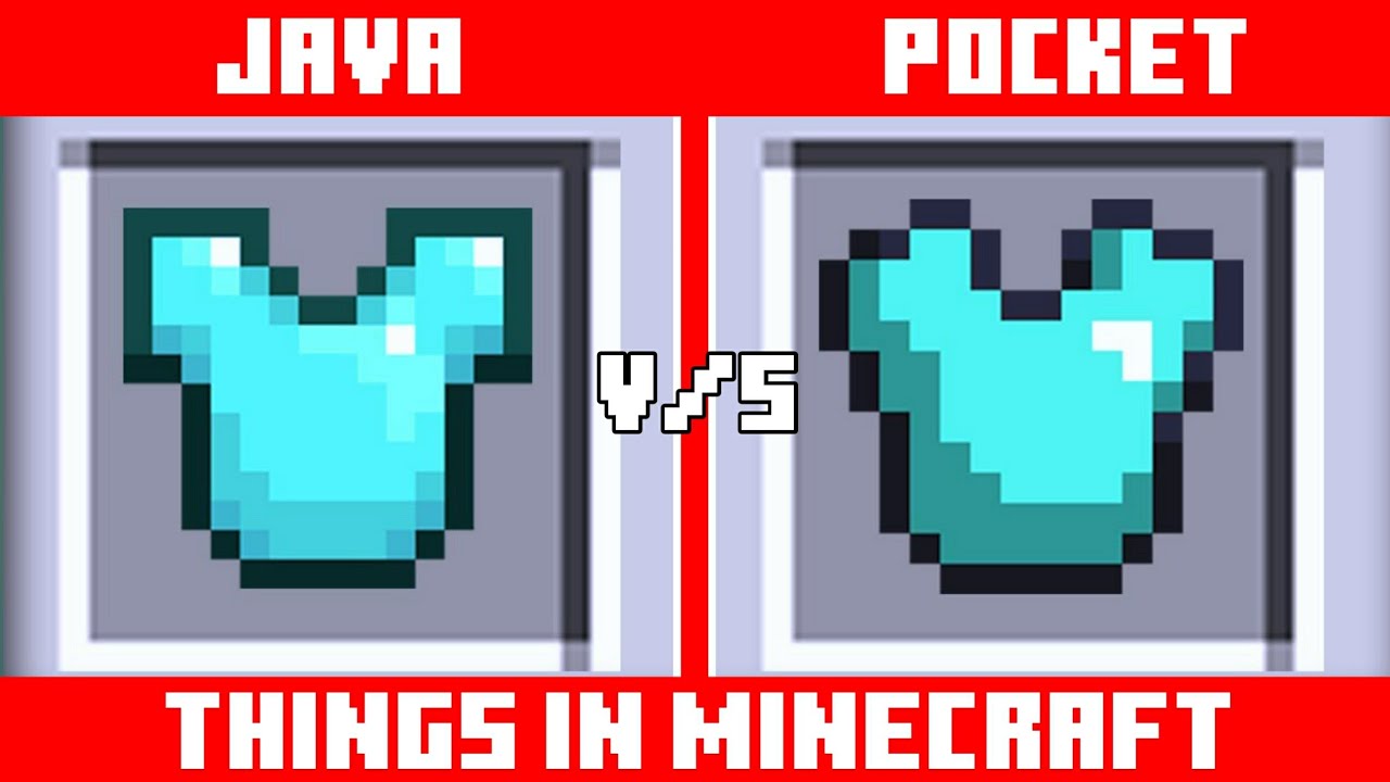 Java VS Pocket Edition Things In Minecraft ! - Minecraft videos