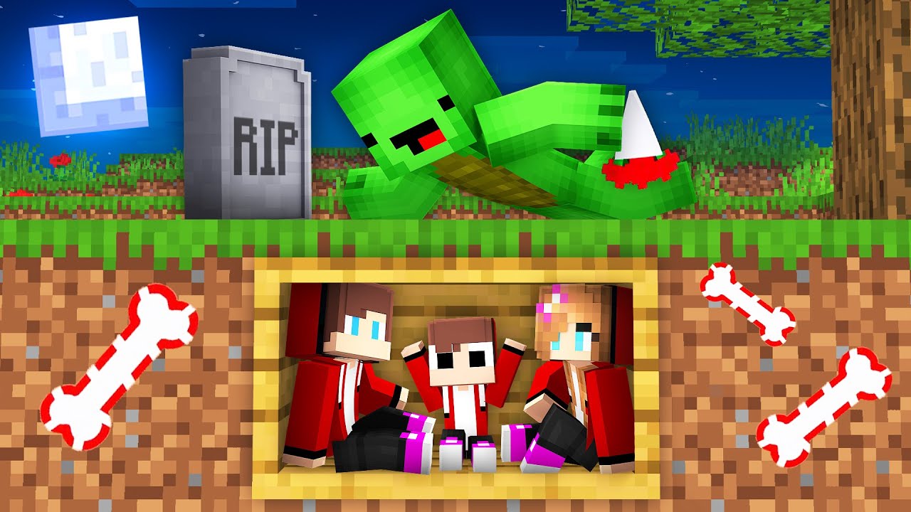 Maizen's FAMILY were BURIED ALIVE in Minecraft! - Parody Story(JJ and Mikey TV) - Minecraft videos