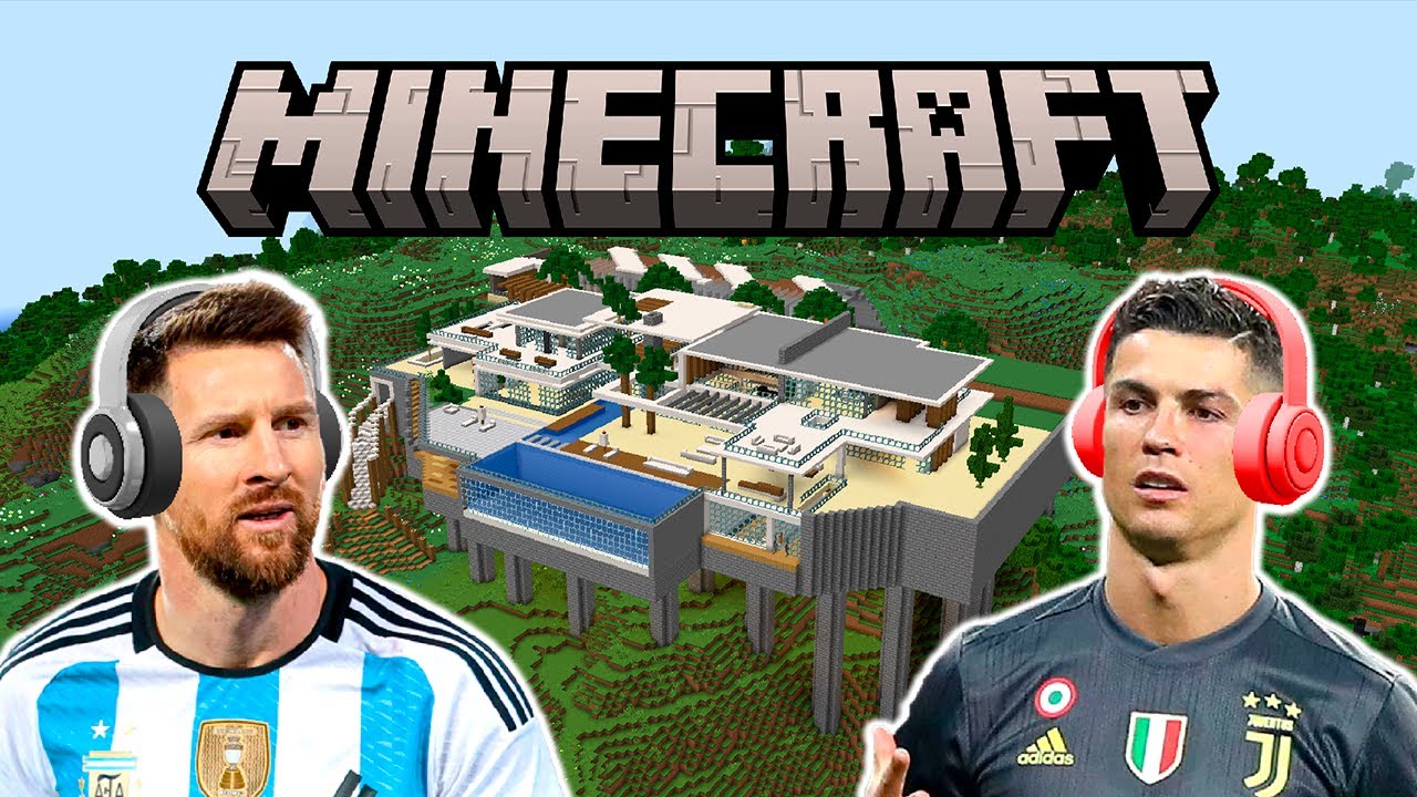 Messi & Ronaldo playing MINECRAFT! - Minecraft videos