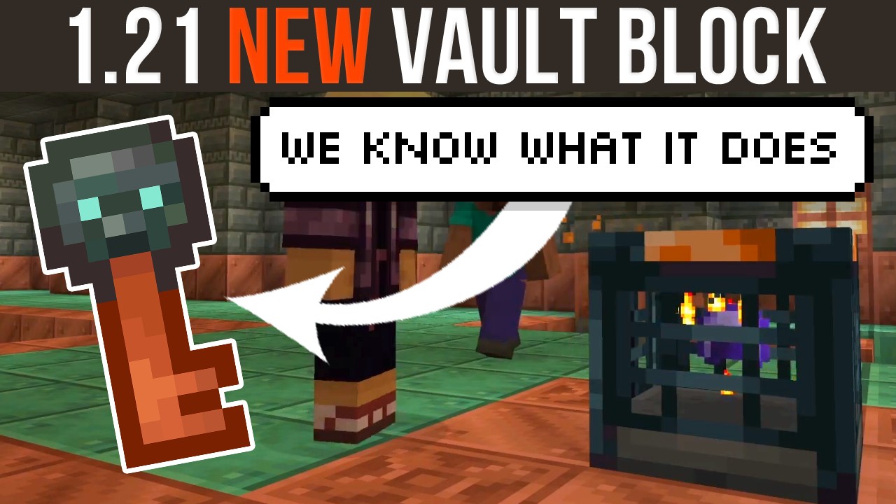 Minecraft 1.21 | Trial Key Use, The Trial Vault Block - Minecraft videos