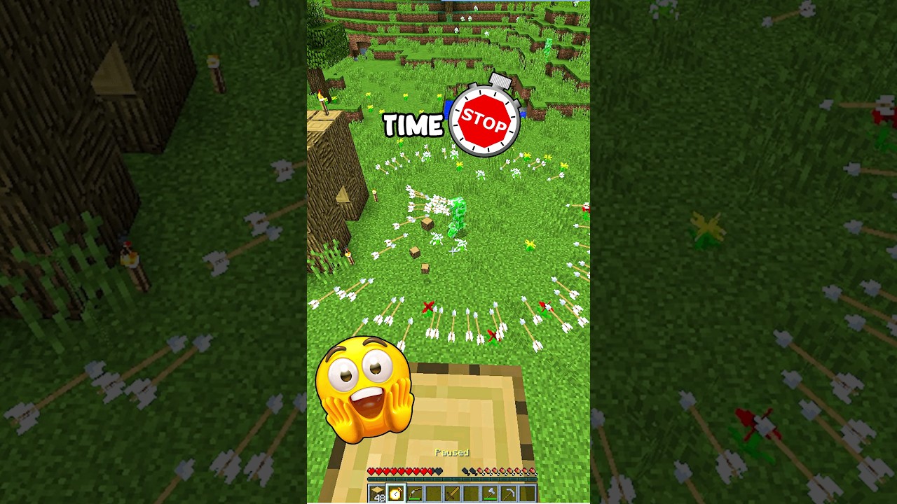 Minecraft, But I CONTROL TIME... #shorts - Minecraft videos