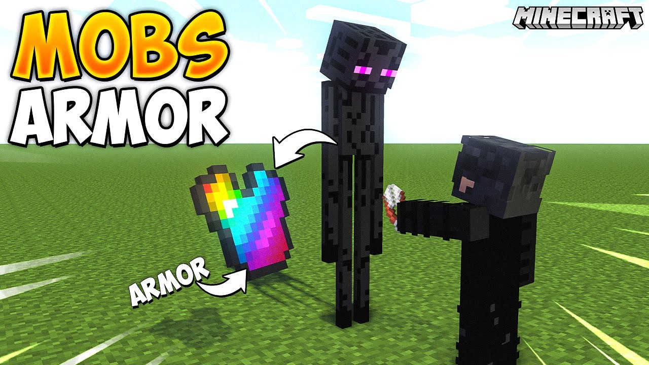 Minecraft But MOBS Give CUSTOM ARMOR... - Minecraft videos