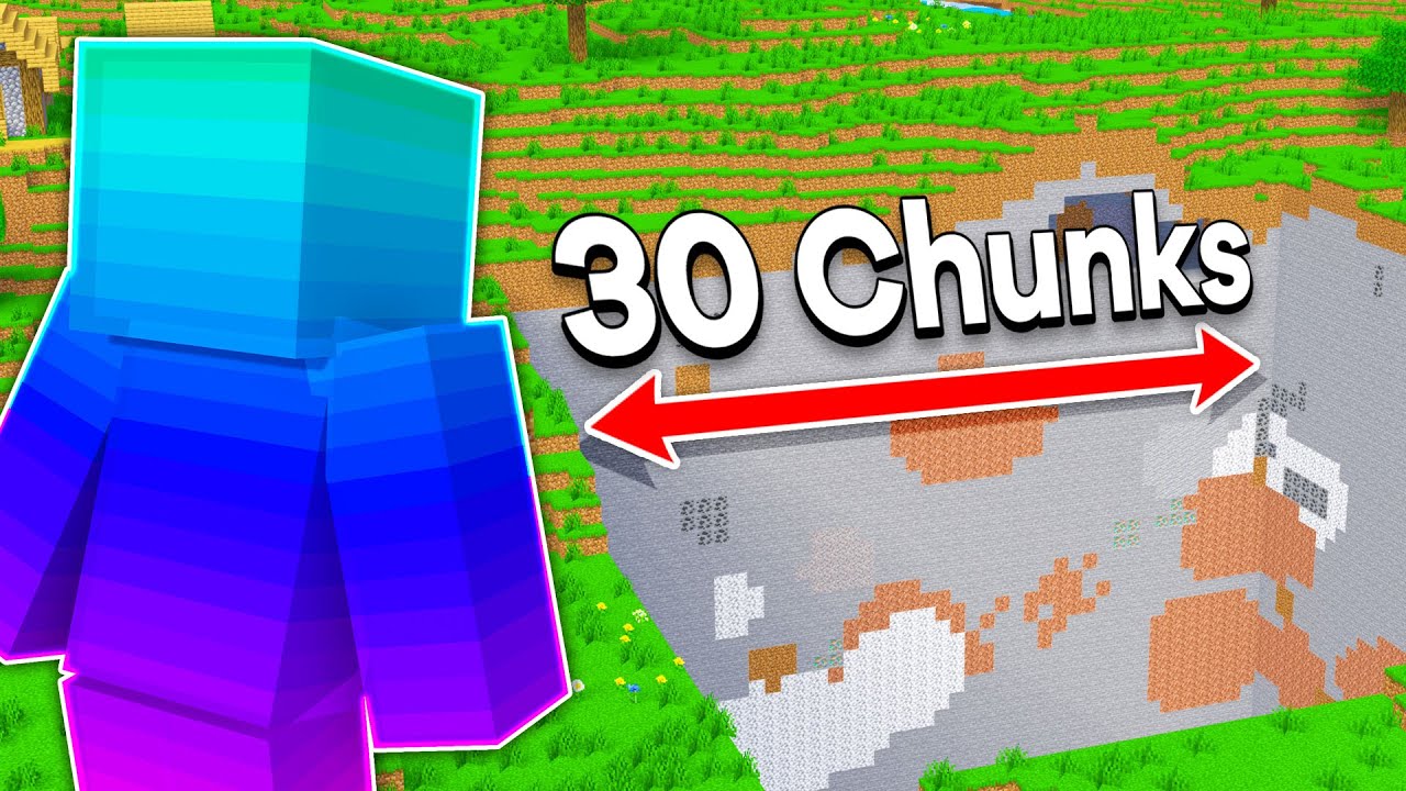 Minecraft Manhunt, But I Can Remove Chunks... - Minecraft videos