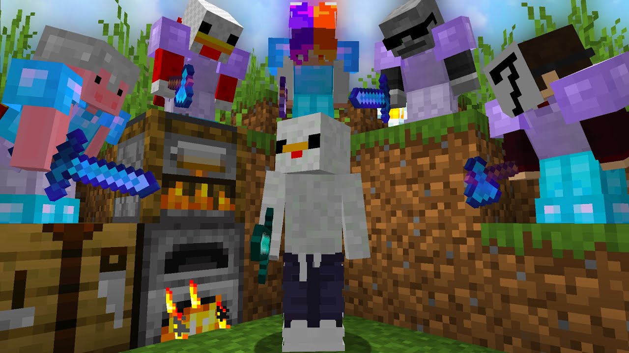 Minecraft Speedrunner VS 5 Hunters FINALE REMATCH - Minecraft videos