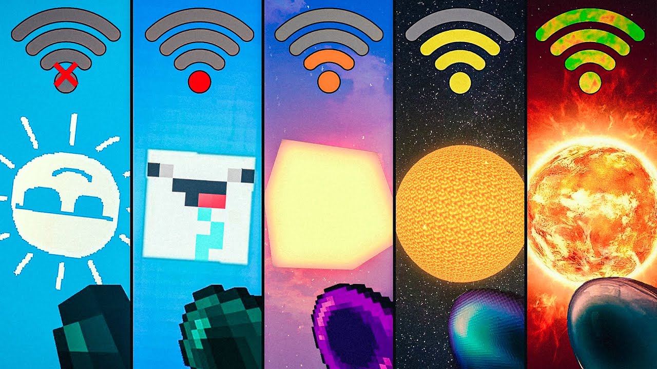 Minecraft: sun with different Wi-Fi be like - Minecraft videos