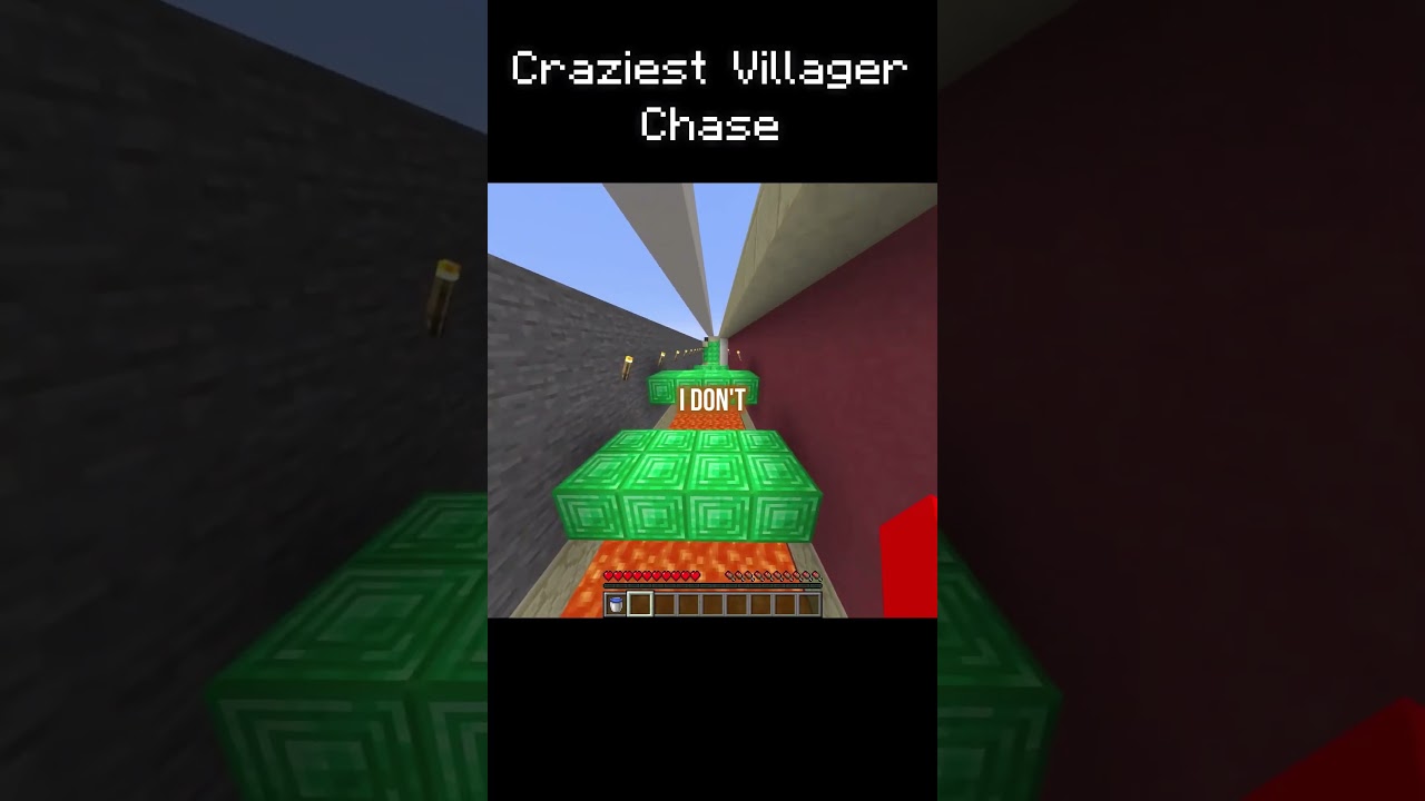 Minecraft's Craziest Villager Chase... - Minecraft videos