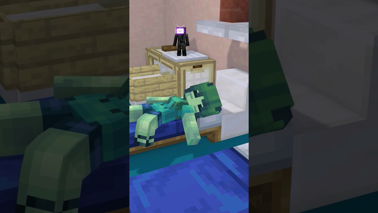 My Mom is a Superhero in School Zombie Girl - minecraft animation # ...