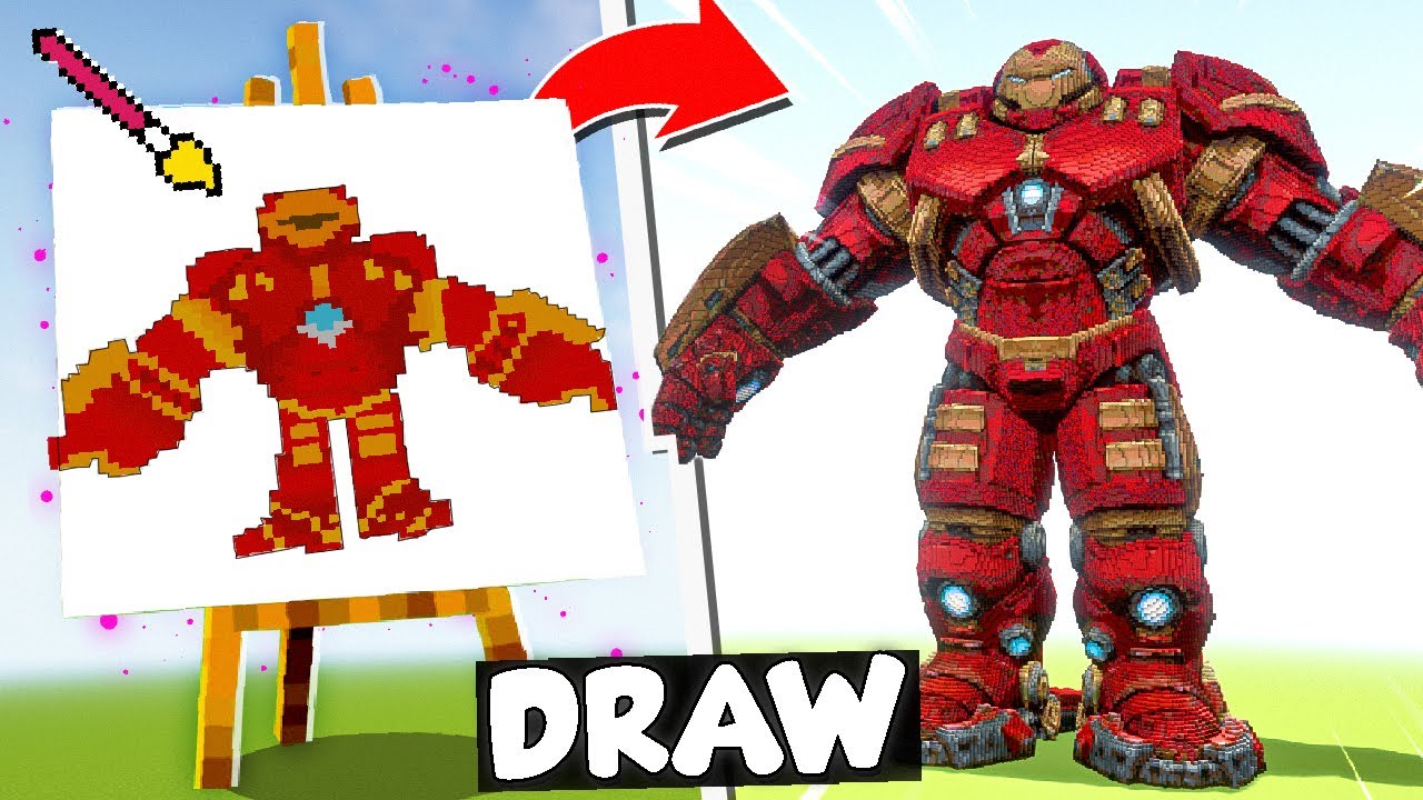 NOOB vs PRO: DRAWING BUILD COMPETITION in Minecraft [Episode 12 ...