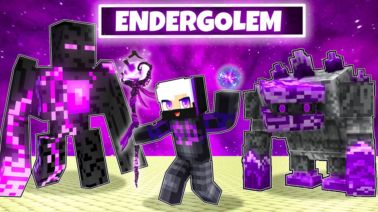 Playing As ENDER GOLEM In Minecraft (Hindi) - Minecraft videos