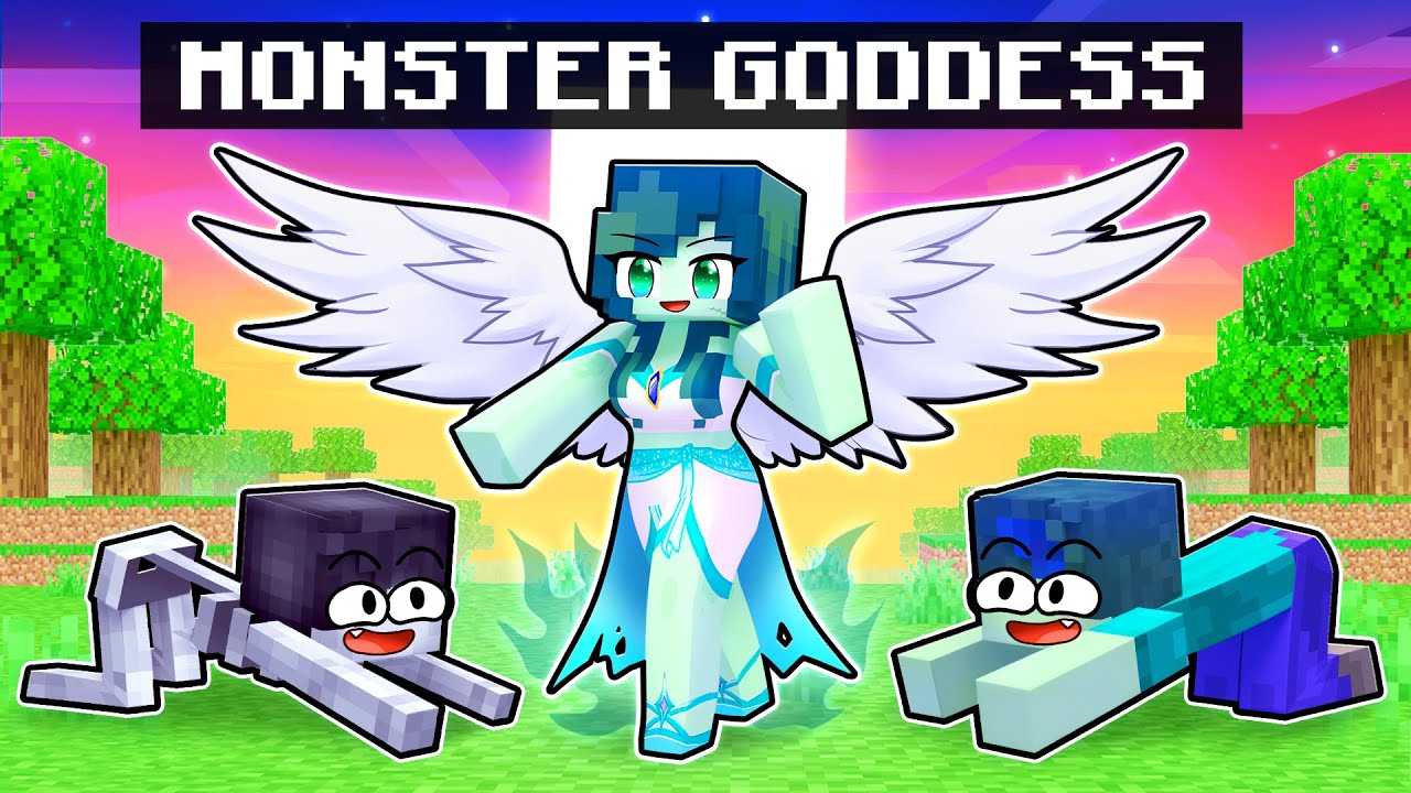 Playing as a MONSTER GODDESS in Minecraft! - Minecraft videos