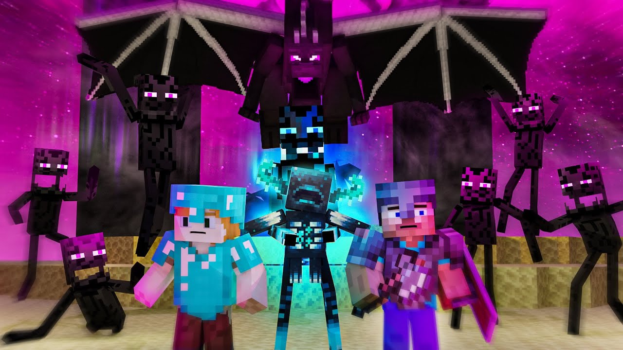 Protection of BABY WARDEN - Alex and Steve life (Minecraft animation ...