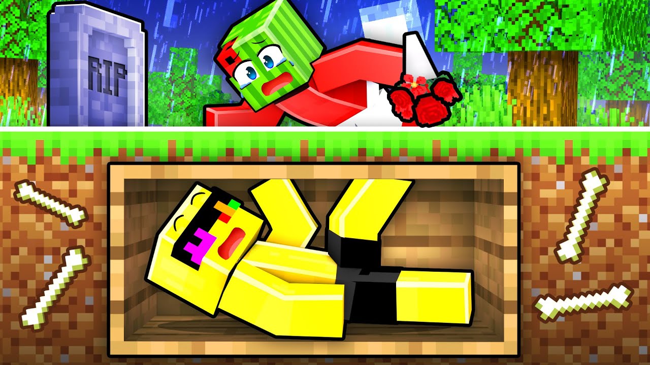 Sunny Gets BURIED ALIVE In Minecraft! - Minecraft videos