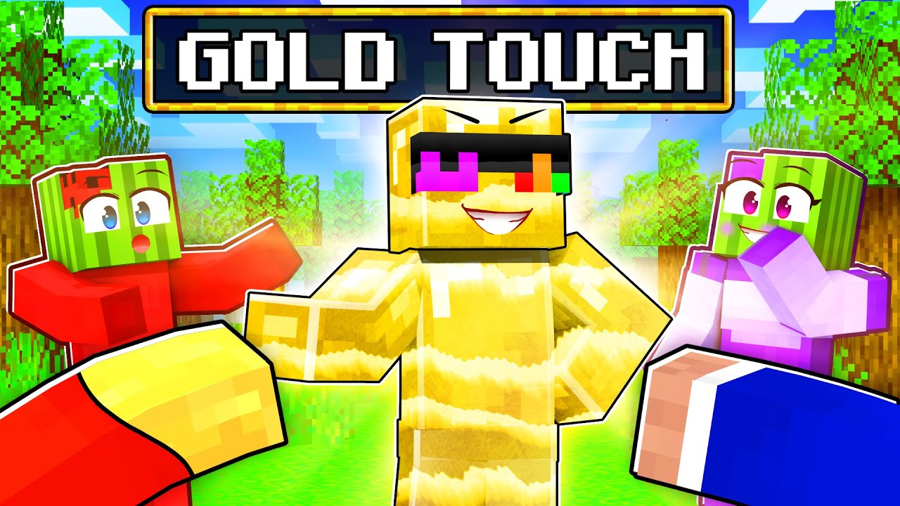 Sunny Has GOLD TOUCH In Minecraft! - Minecraft videos