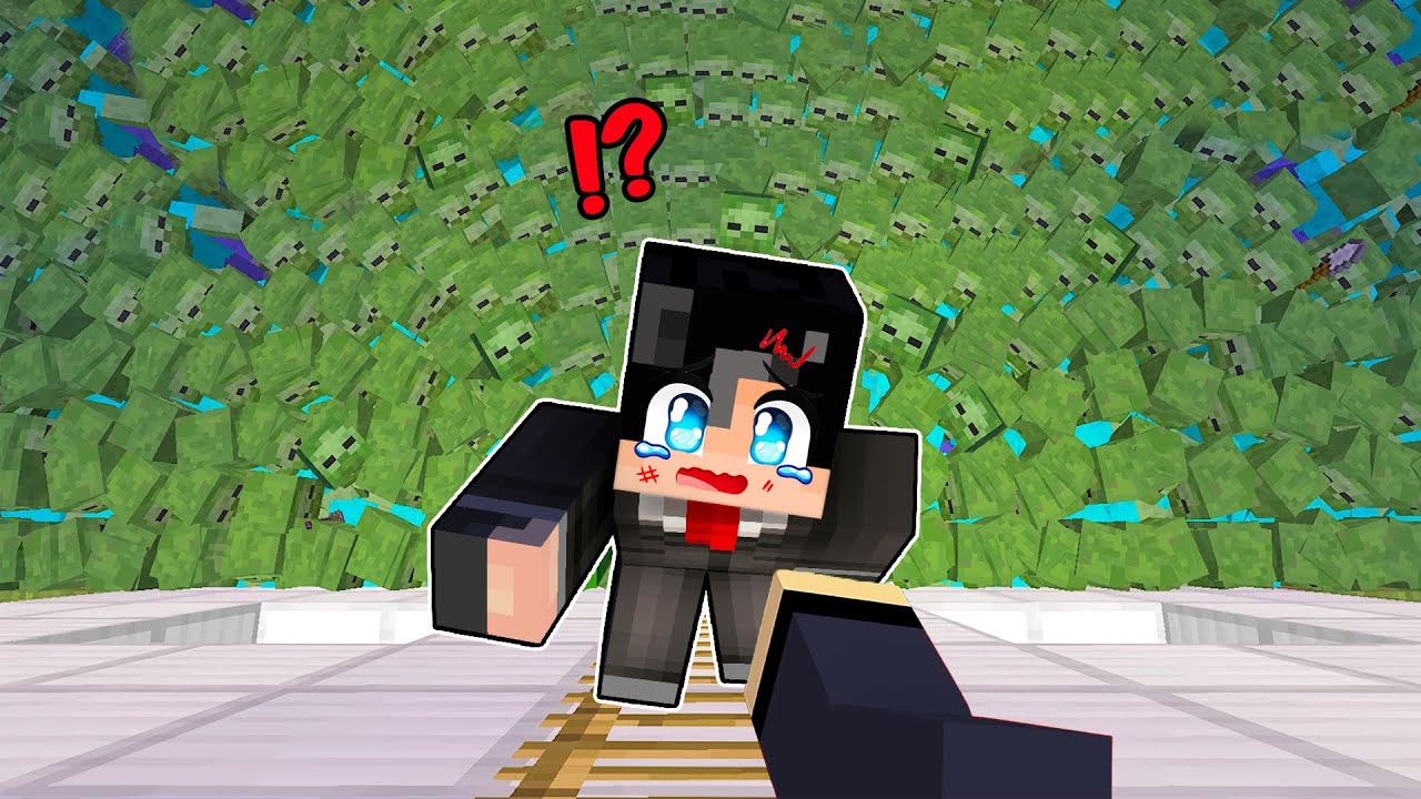 Surrounded and Escape From ZOMBIE APOCALYPSE in Minecraft! - Minecraft ...