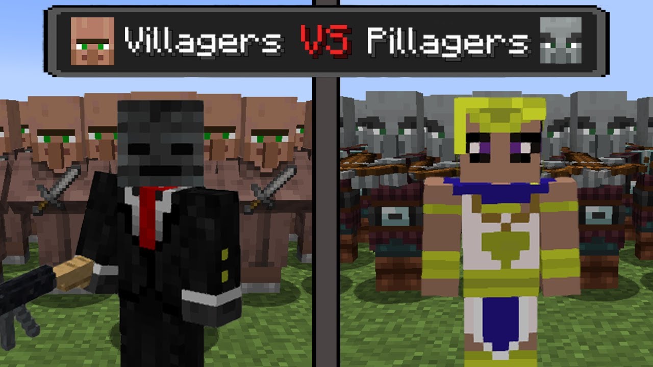 The Story of Minecraft's Villager WAR.. - Minecraft videos