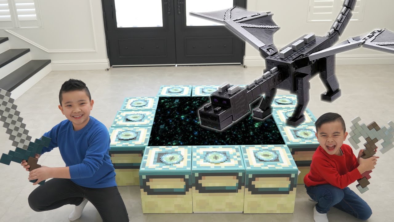 We Made an Ender Portal Minecraft IRL CKN - Minecraft videos
