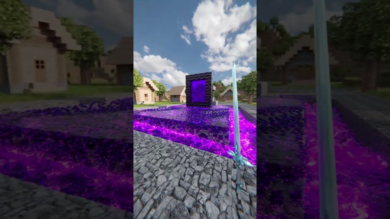 100 Blazes from Realistic Nether Portal / Minecraft RTX #minecraft # ...