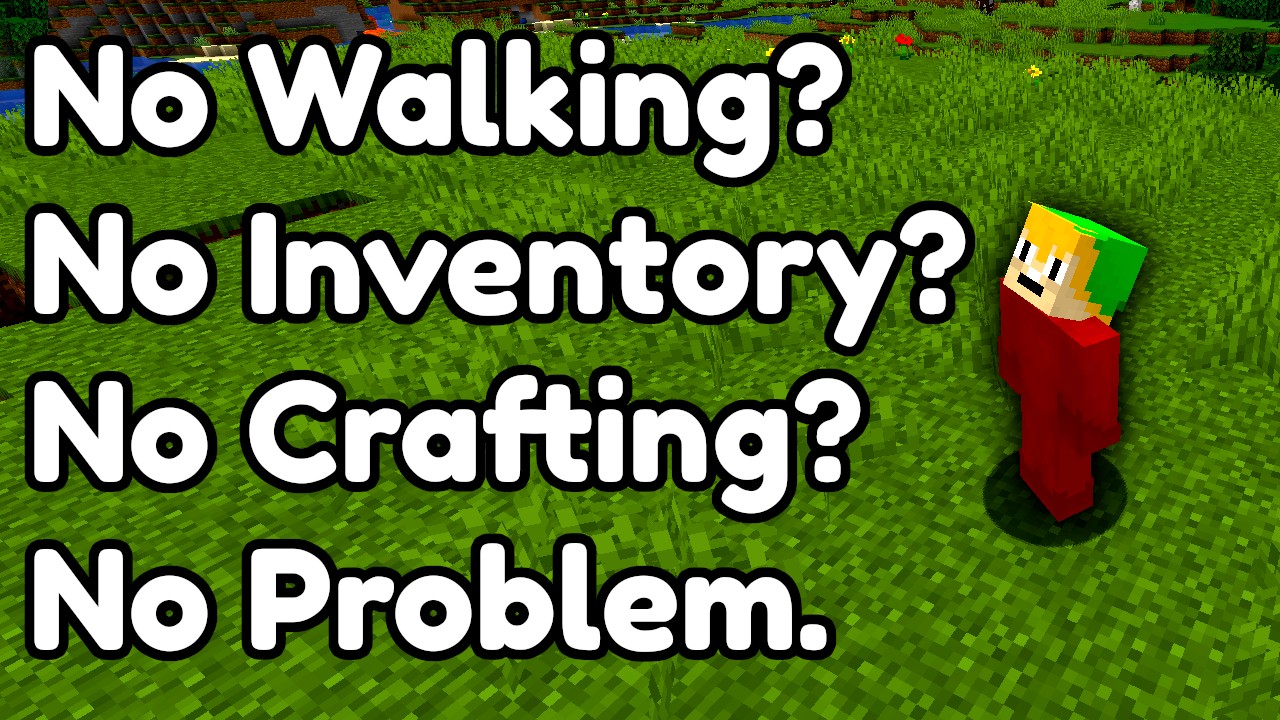 Beating Minecraft without a Keyboard - Minecraft videos