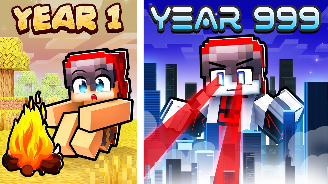 Cash Went to the Year 1,576,932 in Minecraft! - Minecraft videos