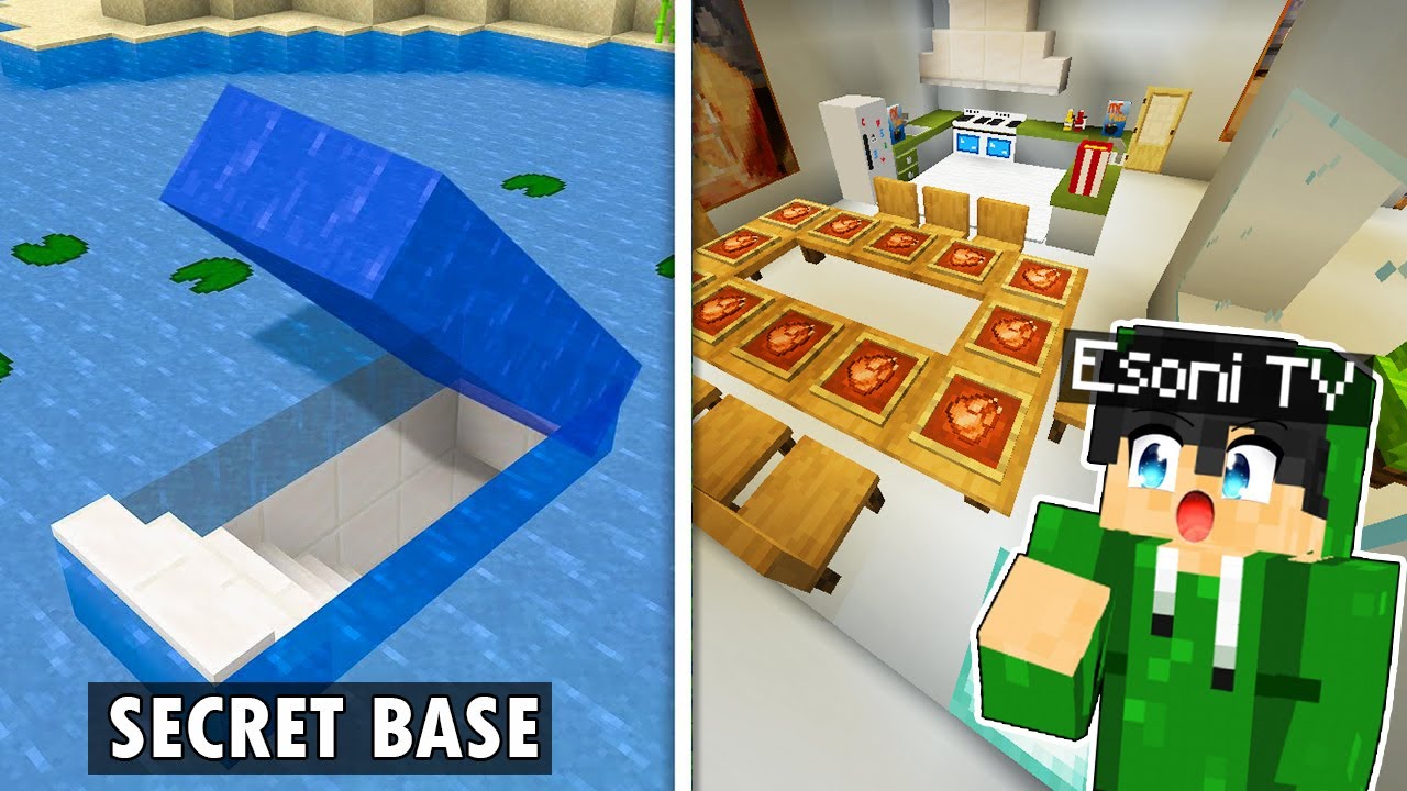 Esoni Built a Underwater SECRET BASE in OMOCITY | Minecraft (Tagalog ...