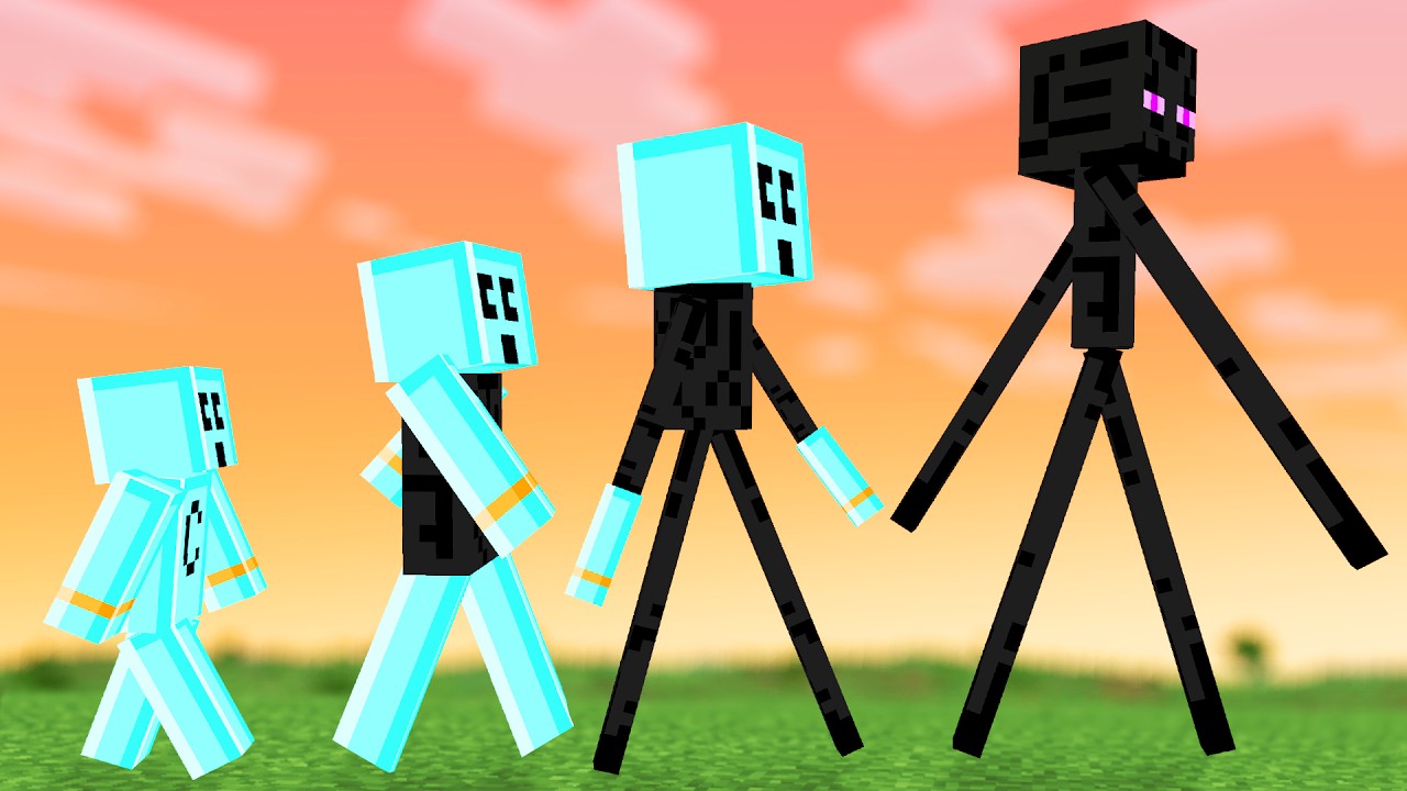 Evolving as an Enderman in Minecraft - Minecraft videos