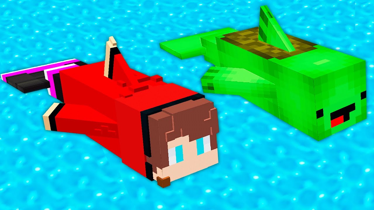 HOW JJ AND MIKEY BECAME FISHES in Minecraft ?! NEW WAY TO BECOME FISH ...