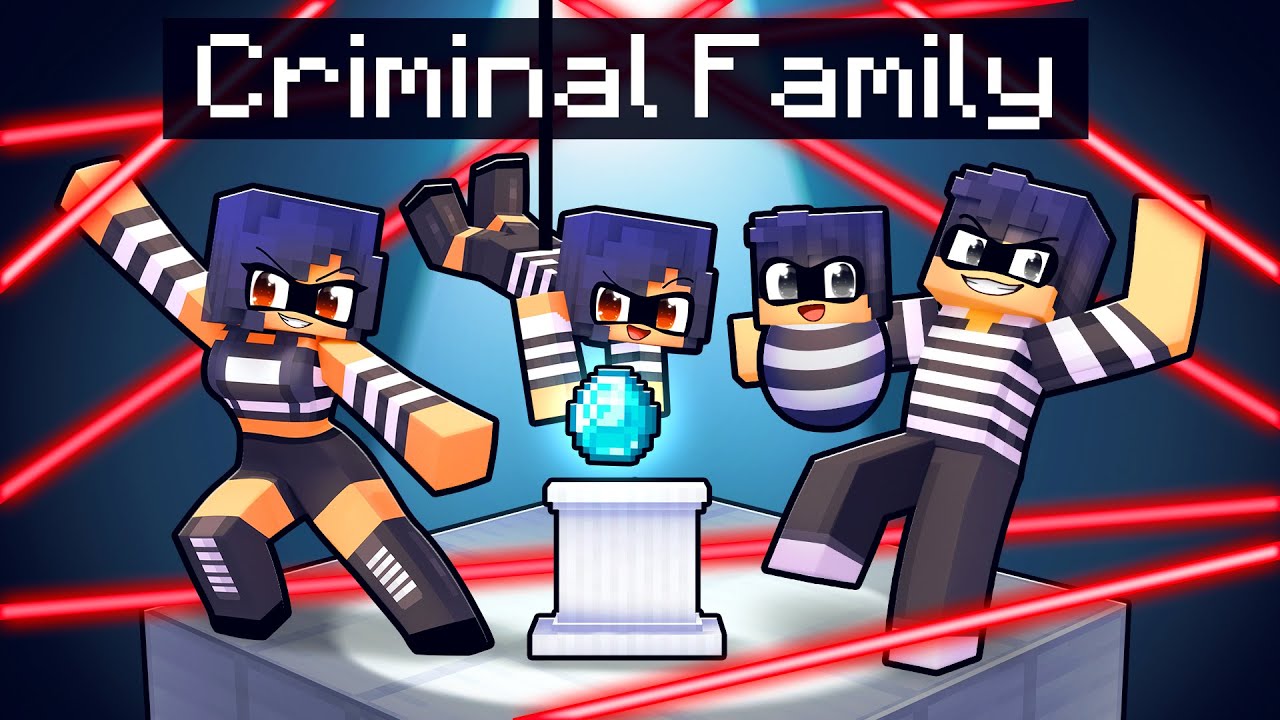 Having a CRIMINAL FAMILY in Minecraft! - Minecraft videos
