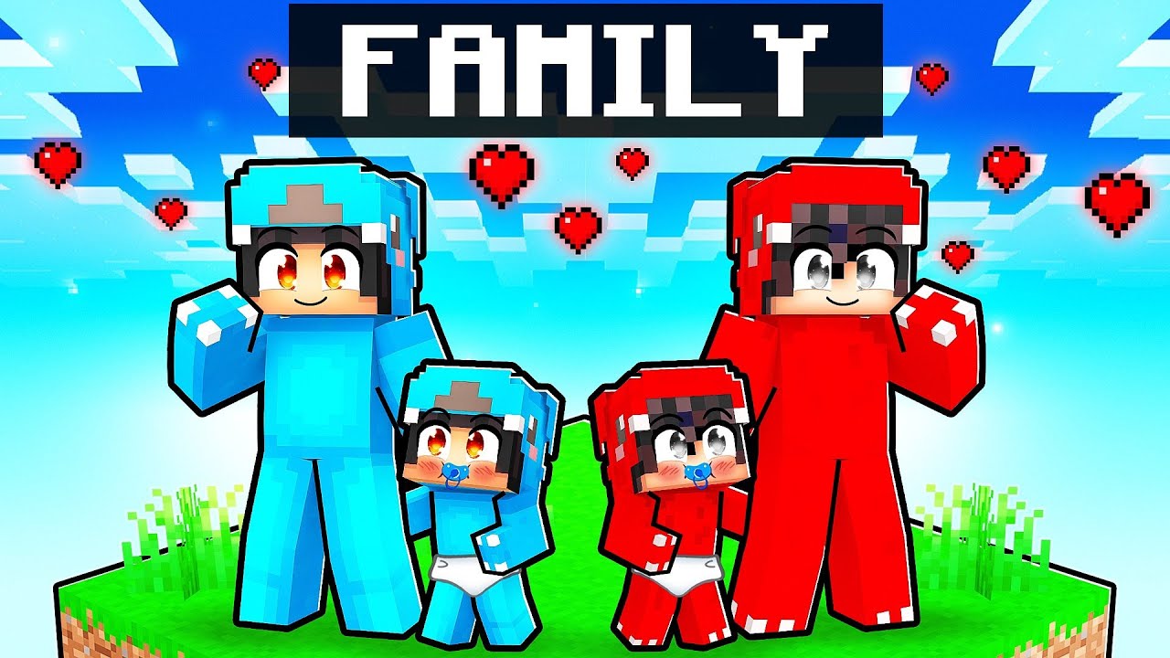 Having a OMZ/ROXY FAMILY in Minecraft! - Minecraft videos