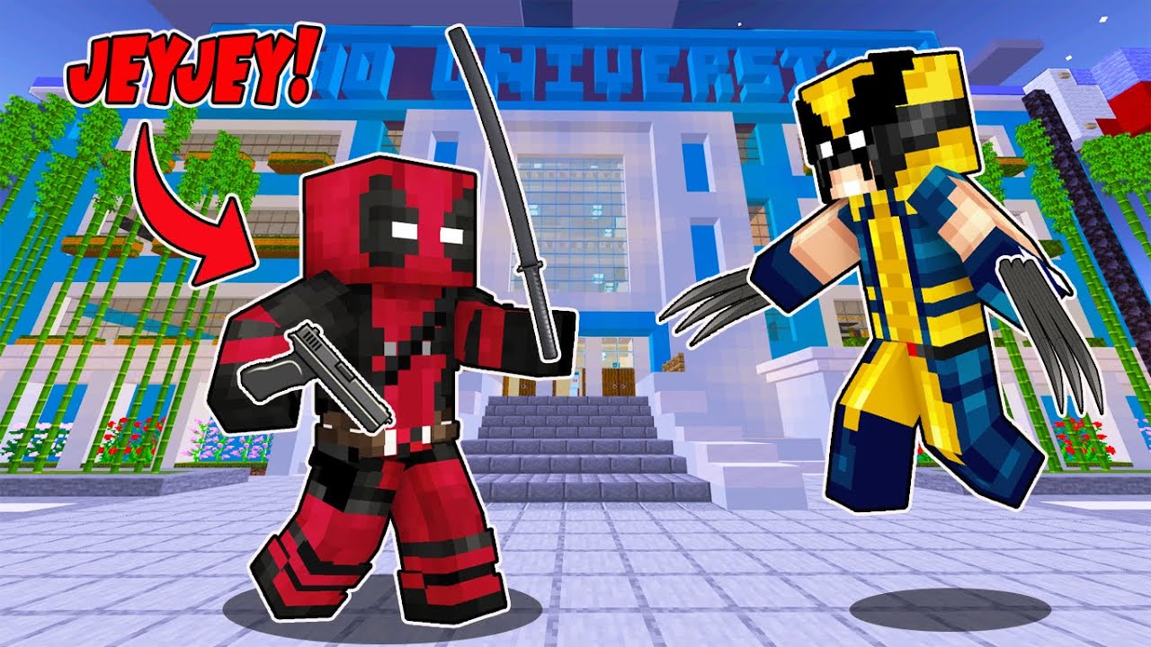 I Became DEADPOOL to Kill EVIL WOLVERINE in Minecraft!! - Minecraft videos