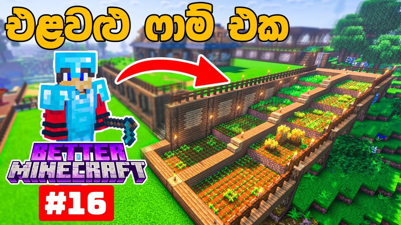 I Built a Massive Farm on a Mountain in Better Minecraft PC Gameplay ...