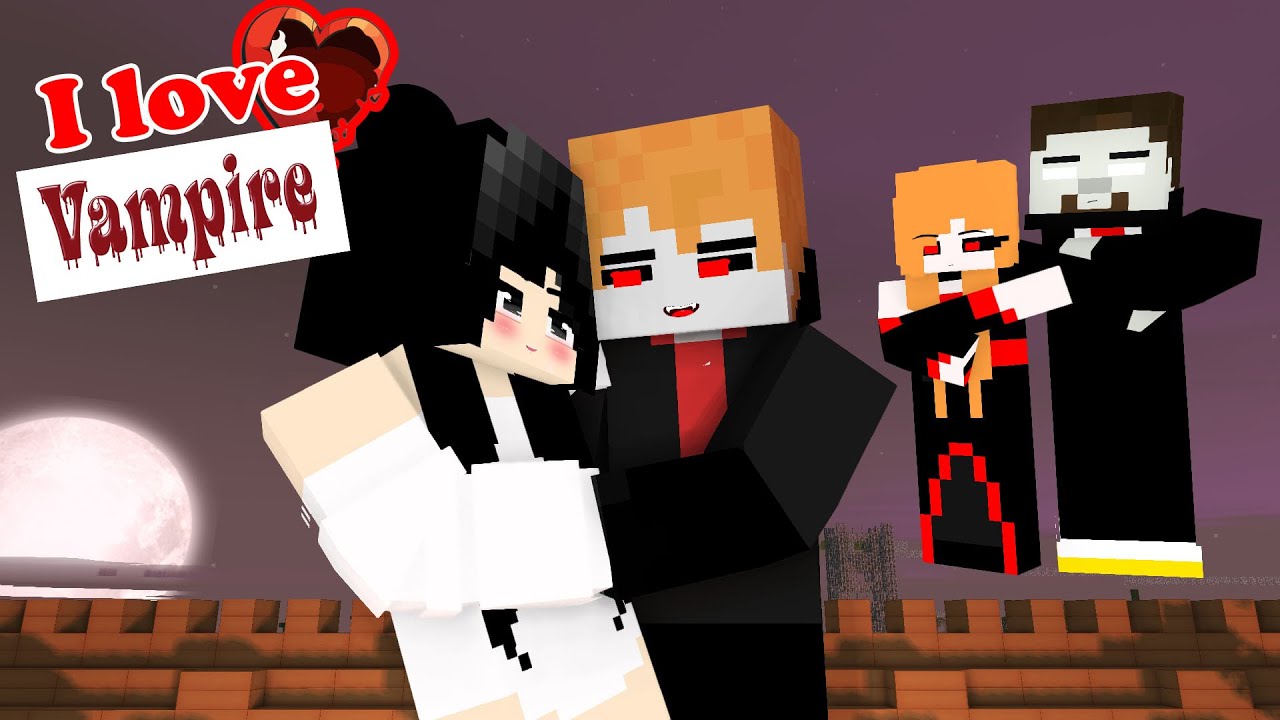 I love My Vampire Boy : Haiko and Brix Love Horror Story : Minecraft ...