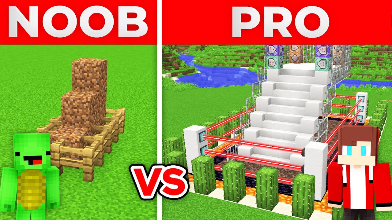 JJ And Mikey NOOB vs PRO The BEST SECURITY SYSTEM From A FRIEND in Minecraft Maizen - Minecraft ...