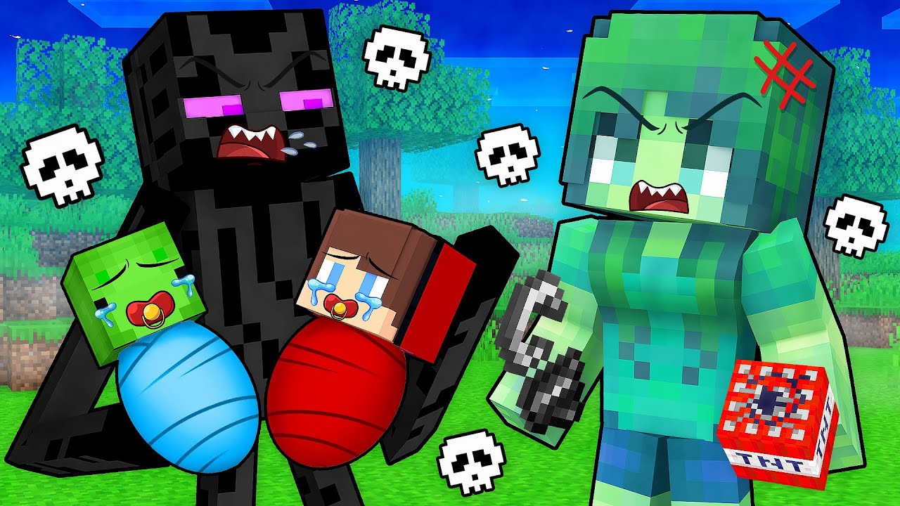 JJ and Mikey Were Kidnapped By MOBS in Minecraft! - Maizen - Minecraft videos
