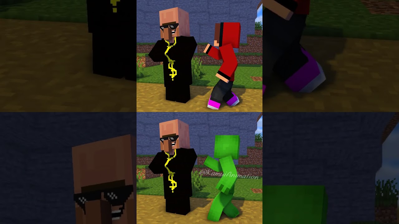 JJ vs Mikey / Good deeds vs Bad deeds - Minecraft Animation #shorts # ...