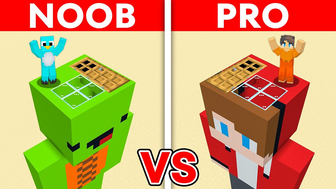 Jj Vs Mikey Super Long Mob House Inside Creeper Enderman Zombie In