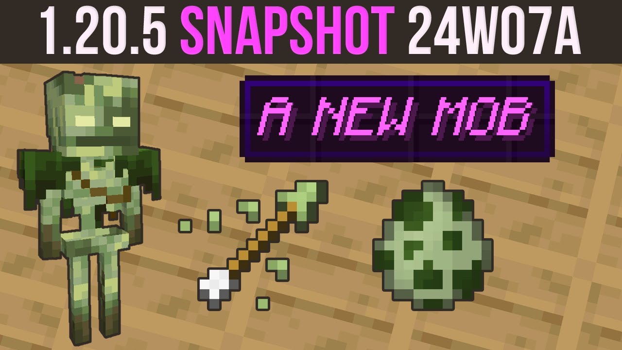 Minecraft 1.20.5 Snapshot 24W07A | The Bogged, A Swampy Skeleton ...