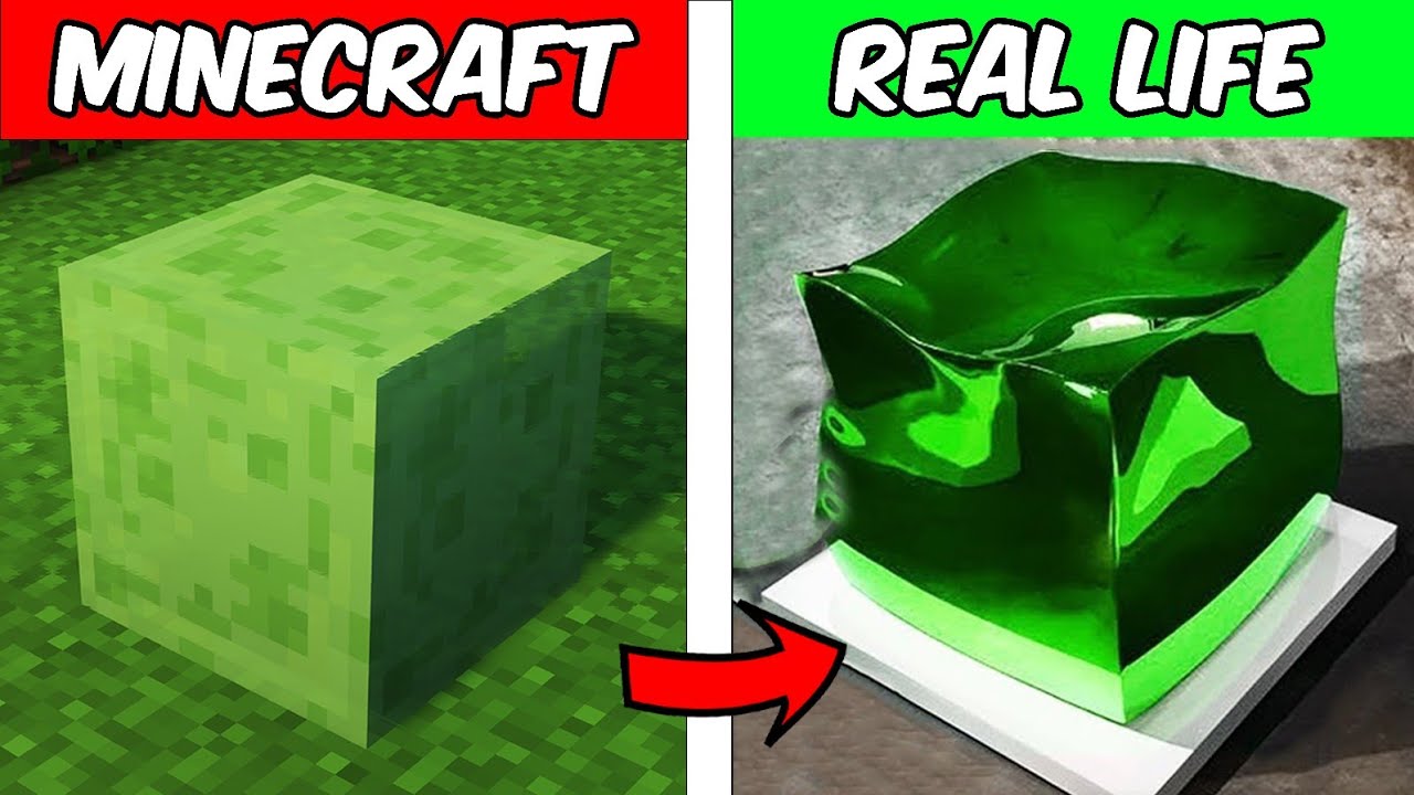 Minecraft Blocks In Real life! - Minecraft videos