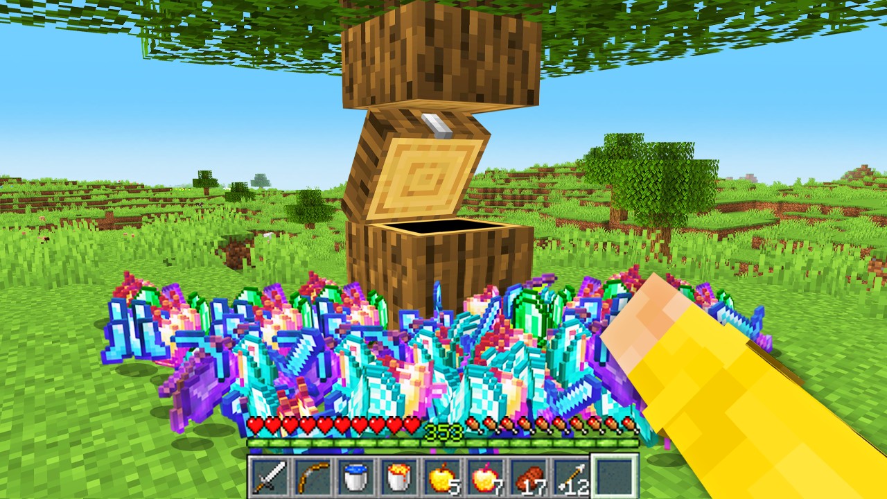 Minecraft, But Trees Are Chests.. - Minecraft videos