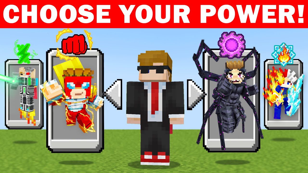 Minecraft, But You Choose Your Super Power - Minecraft videos
