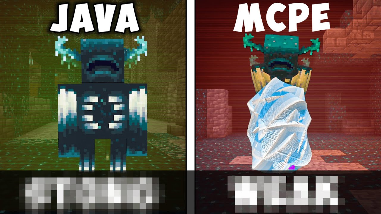 Minecraft Java Vs Bedrock (MCPE) - Minecraft videos
