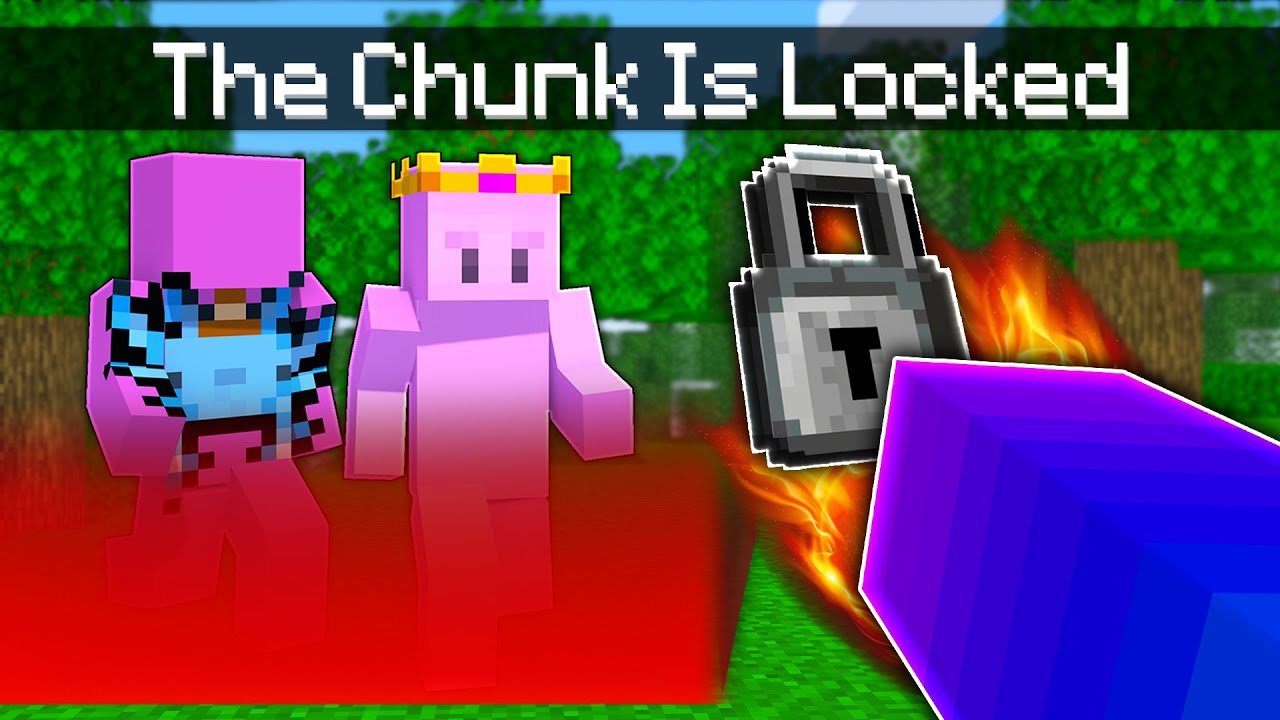 Minecraft Manhunt, But I Can Lock Chunks REMATCH... - Minecraft videos