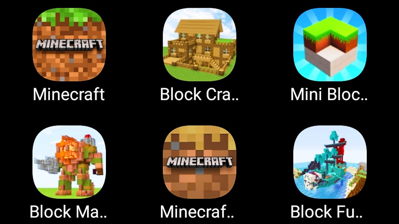 Minecraft PE Full Version VS Block Crazy VS Mini Block VS Block Master ...
