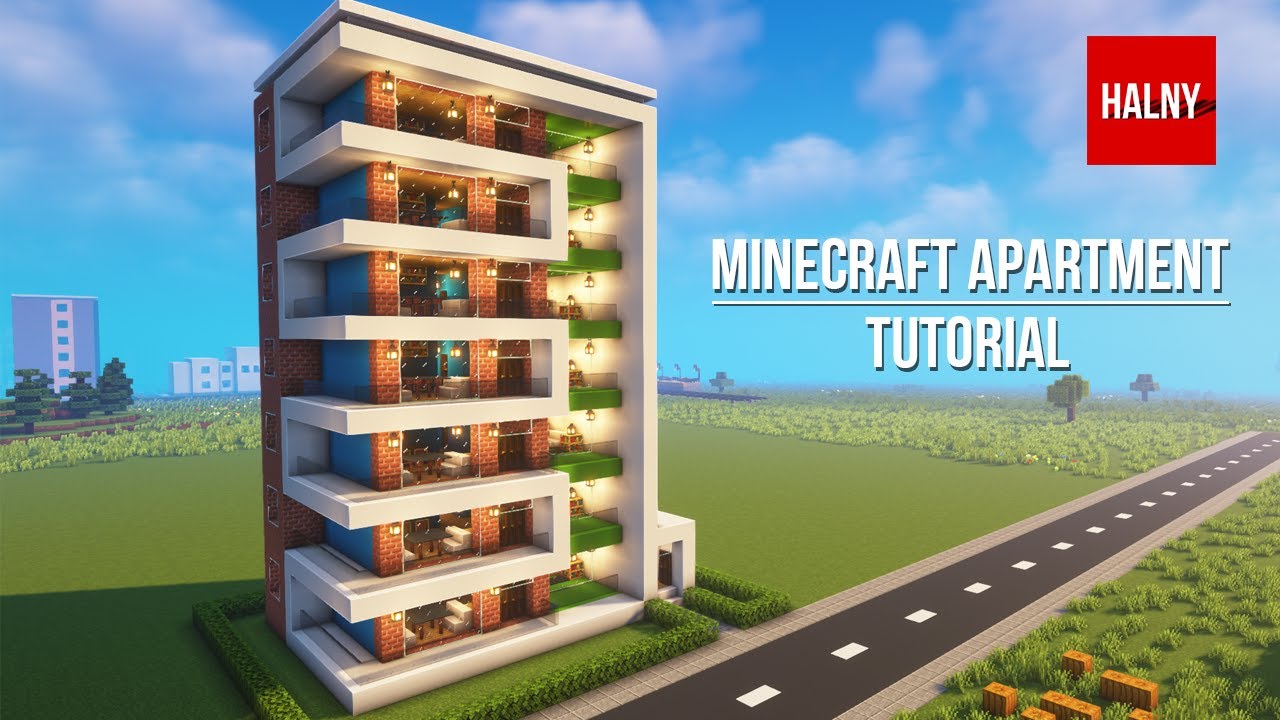 Minecraft apartment - Tutorial build - Minecraft videos