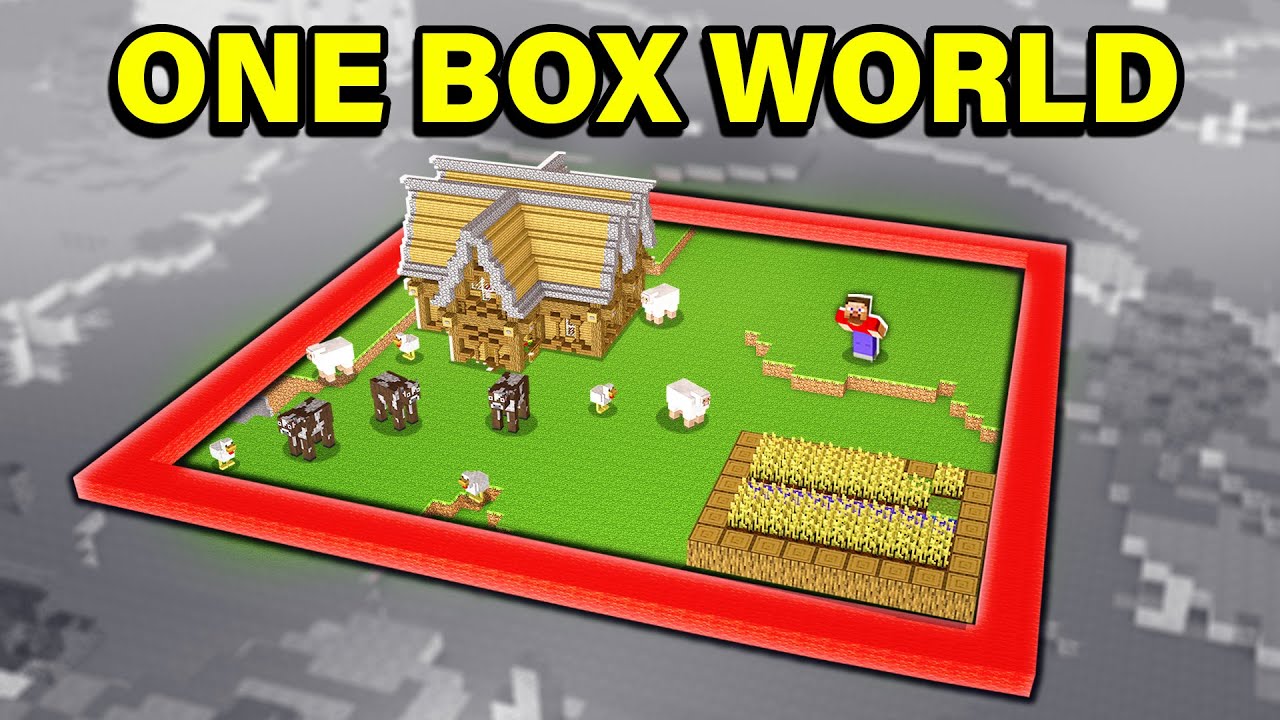 Minecraft but I can NEVER leave this box - Minecraft videos